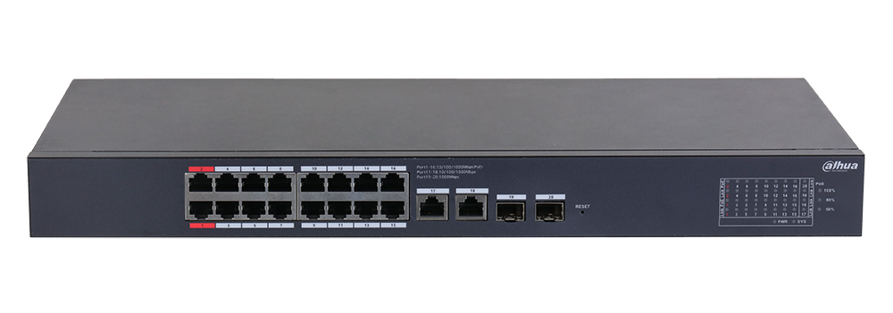 DAHUA SWITCH DH-CS4220-16GT-135 20 PORTNO POE STIKALO | Video nadzor ...